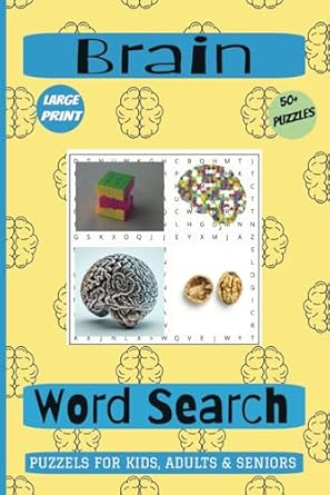 Brain Word Search Puzzle Book: Word searches with Easy to Read Print ...