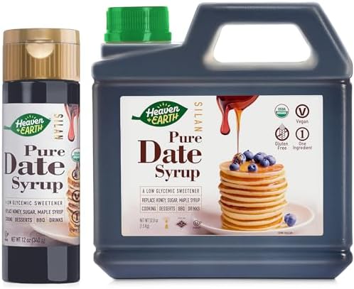 Amazon.com : Date Lady Organic Date Syrup 18 oz Squeeze Bottle | Vegan ...