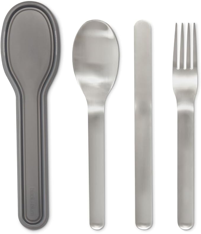 Black+Blum Nesting Cutlery Set | 3 Piece Stainless Steel Compact Travel ...