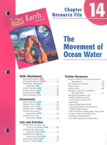 Holt Science & Technology Earth Science Chapter 14 Resource File: The ...