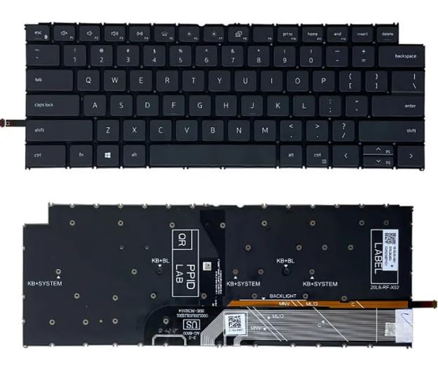 ASICTRON Replacement Keyboard for DELL Latitude 3320 3330 3420 Vostro ...