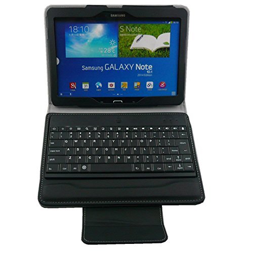 FOME QWERTY Universal Flat Pattern PU Leather with Detachable Wireless ...