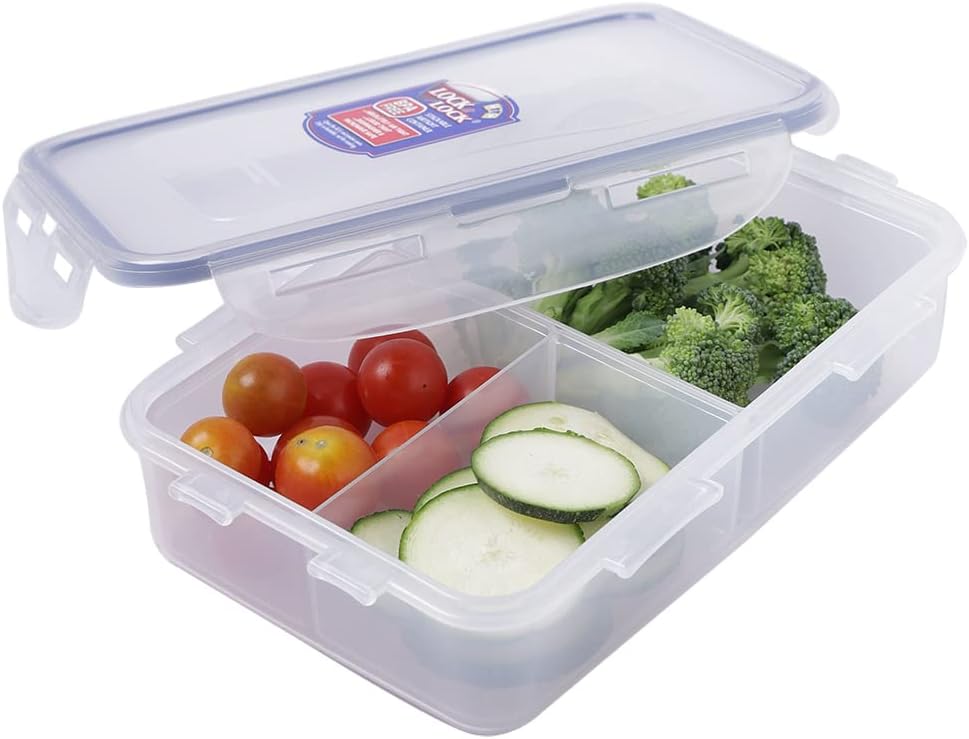 Amazon.com: LOCK & LOCK Easy Essentials On The Go Meal Prep Lunch Box ...