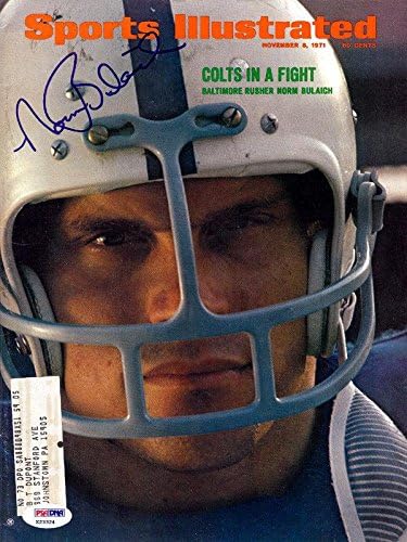 Norm Bulaich Autographed Signed Sports Illustrated Magazine Colts - PSA ...