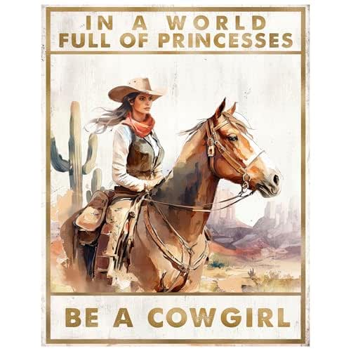 Amazon.com: Western Cowgirl Wall Art 11x14 - Inspirational Quote Poster ...
