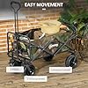 Outsunny 100KG Festival Trolley on Wheels, Folding Camping Trolley Cart ...