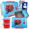 Amazon.com: Spiderman Lunch Box for Boys - Bundle with 2 Spiderman ...