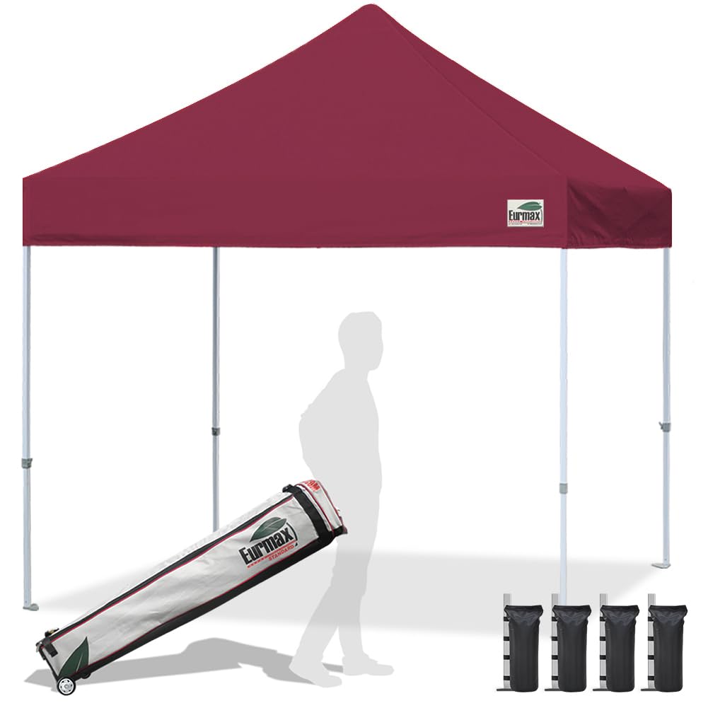 Snapklik.com : Eurmax USA Standard 10x10ft Patio Pop Up Canopy Tent For ...