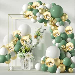 Sage Green Balloon Garland Kit Arch Birthday Party Wedding Supplies Oh Baby Shower Olive Matte ...