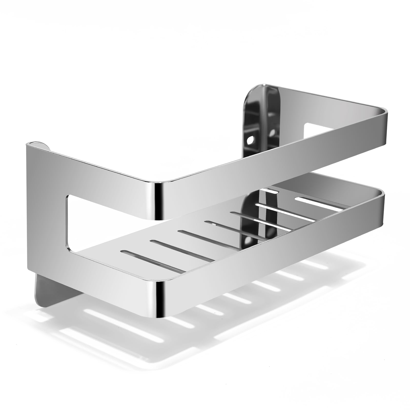 QL Shower Shelf,Stainless Steel Bathroom Rack,Bathroom and Kitchen Wall ...