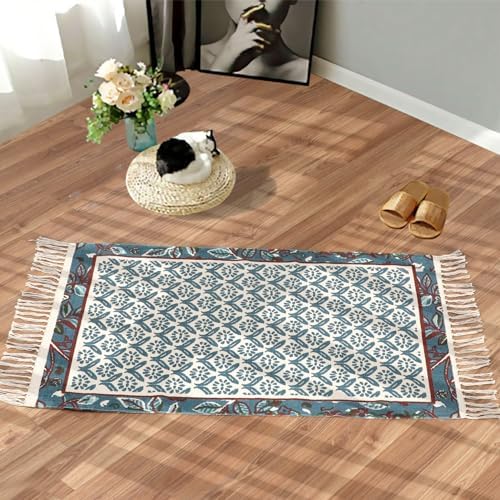 Buy Villedomo Dhurries For Living Room | Dari For Floor | Rectangular ...
