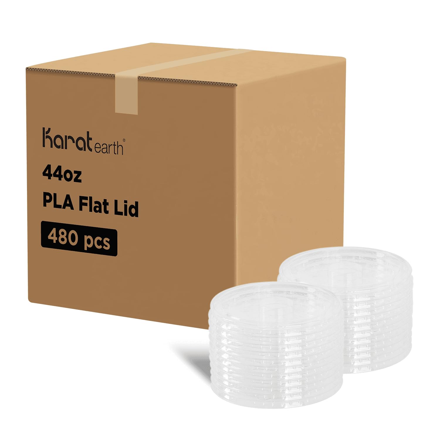 Amazon.com: Karat Earth KE-KCL115 115mm Diameter PLA Flat Lid for 44oz ...