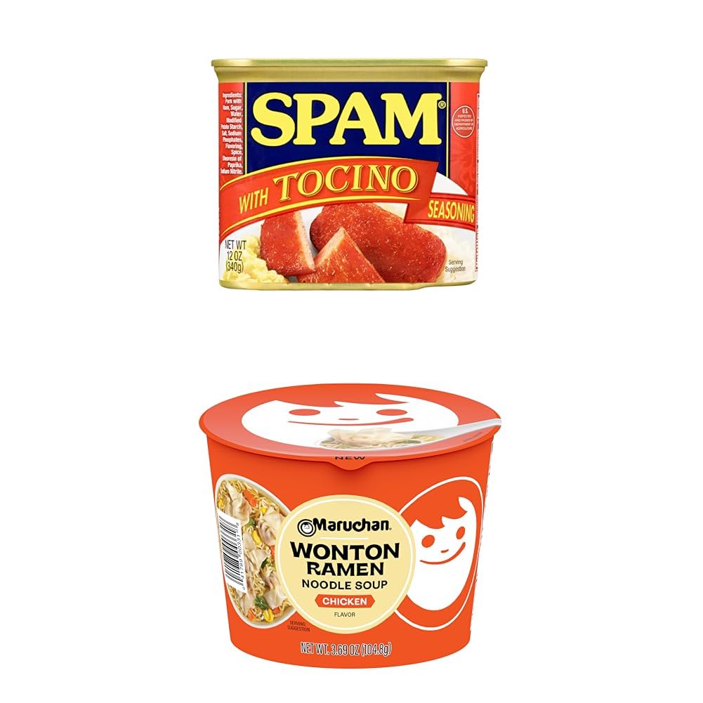 Amazon.com : SPAM Tocino Seasoning and Maruchan Microwavable Wonton ...