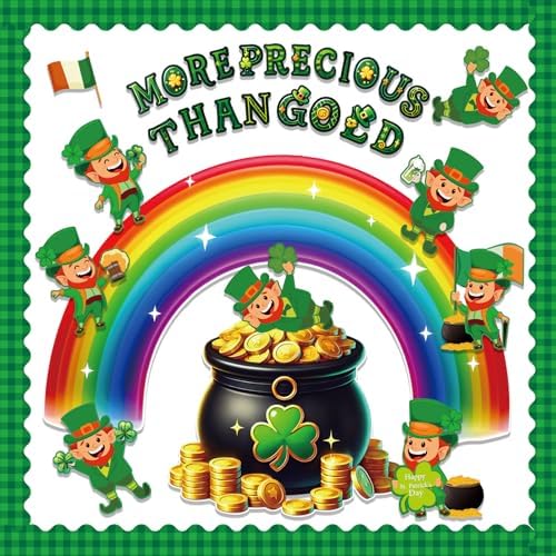 Amazon.com: AsodSway St. Patrick's Day Shamrock Bulletin Board Cutouts ...