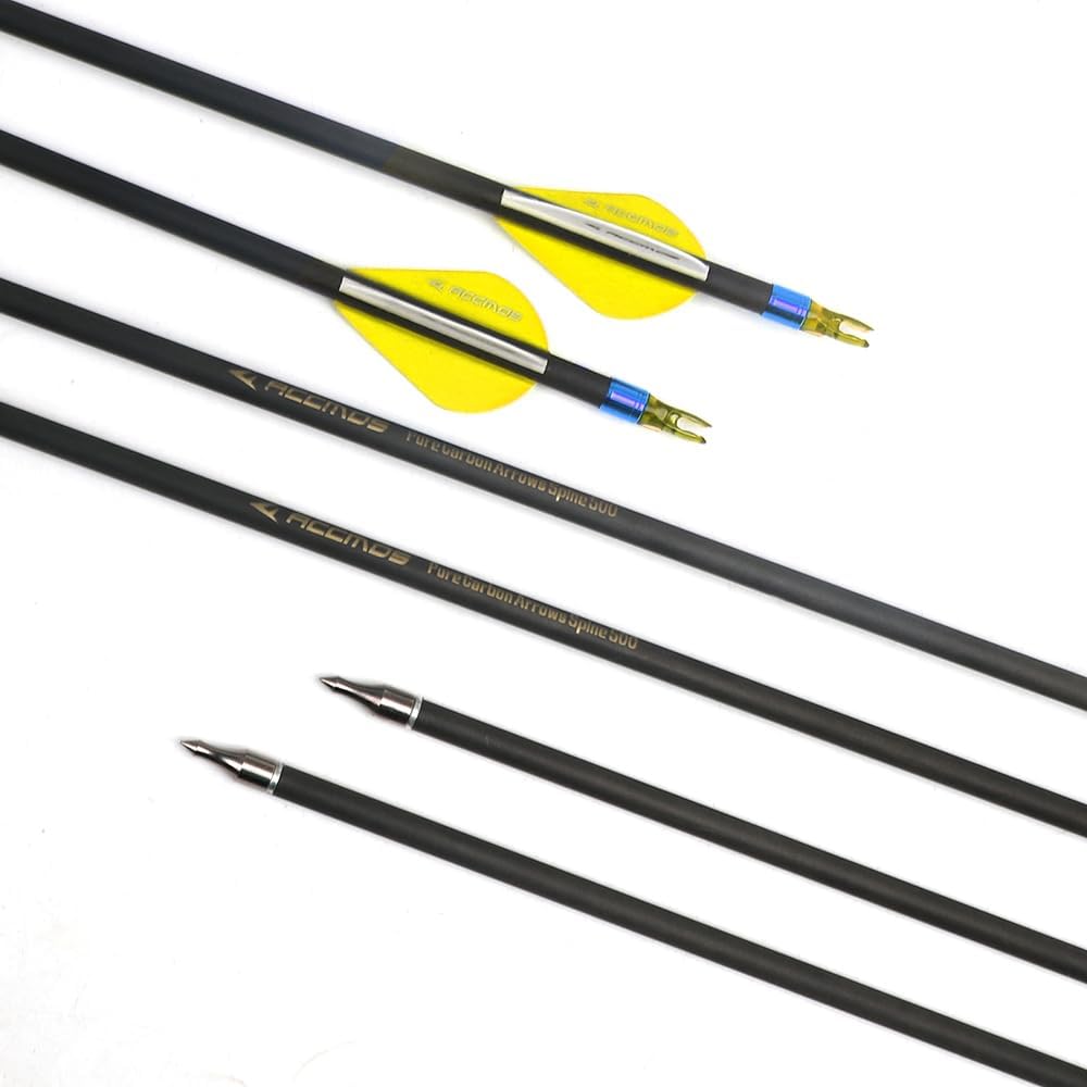 Amazon.com: 12pc 26-Inch 400-Spine Arrow Removable Tips Targeting ...