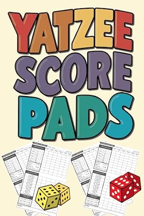 Yatzee Score Pads: Yahtzee score sheets to track and record game points ...