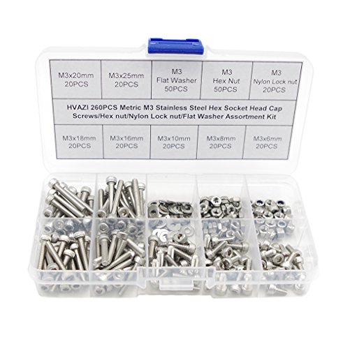 Snapklik.com : Metric M3 Stainless Steel Socket Head Cap Screws/Hex ...