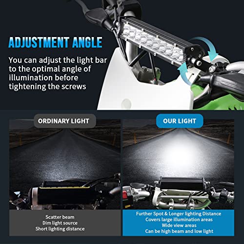 Snapklik.com : AUTOVIC Off Road Light Bar, Universal 60W Motocross ...