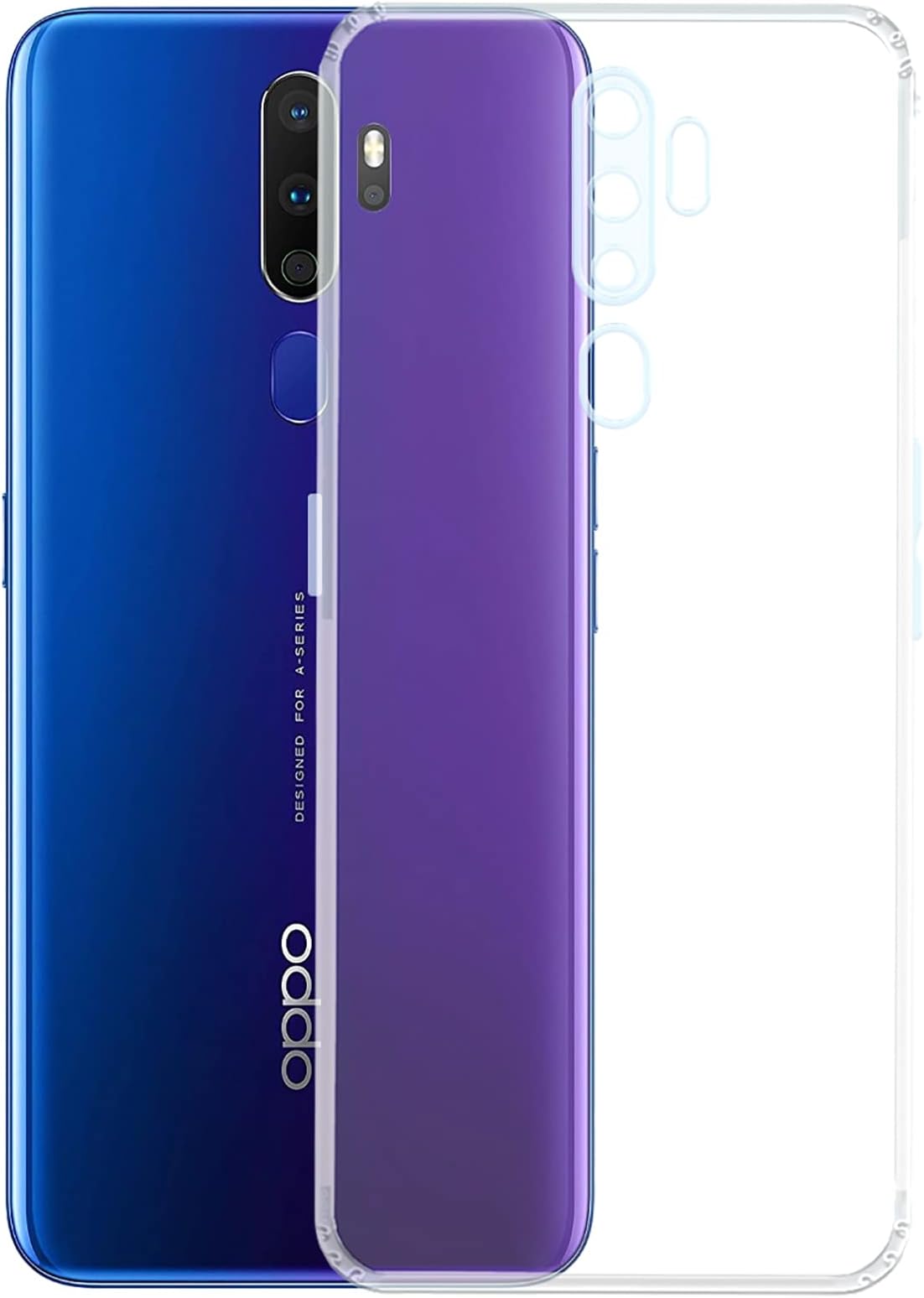 HELLO ZONE Rubber Exclusive Matte Finish Soft Back Case Cover for Oppo ...