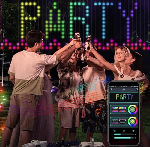 NYRWANA Smart LED Curtain Lights with Bluetooth App Control | DIY ...