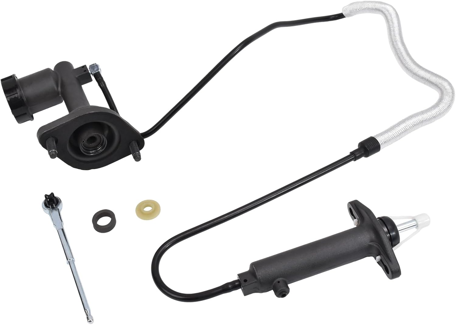Hex Autoparts Clutch Master & Slave Cylinder Assembly CC649041 Compatible with Jeep Wrangler TJ ...