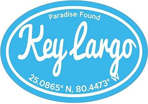 Amazon.com: Florida Keys Decal - Oval Paradise Found Key Largo Vinyl ...