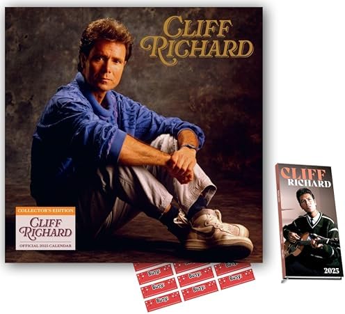 Cliff Richard Calendar 2025 and Diary Gift Set - Collectors Edition ...