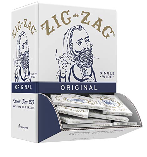 Amazon.com: Zig-Zag® Rolling Papers Original White 70 mm - Display Box ...
