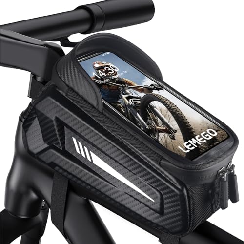 Amazon.com: ROCKBROS Bike/Bicycle Phone Front Frame Bag, Waterproof ...