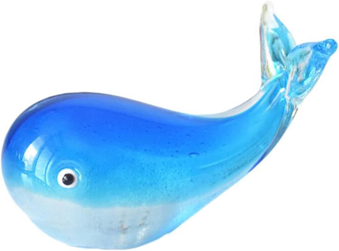 Amazon.com: Whale Statue Display Ornaments Handmade Glaze Decorations ...