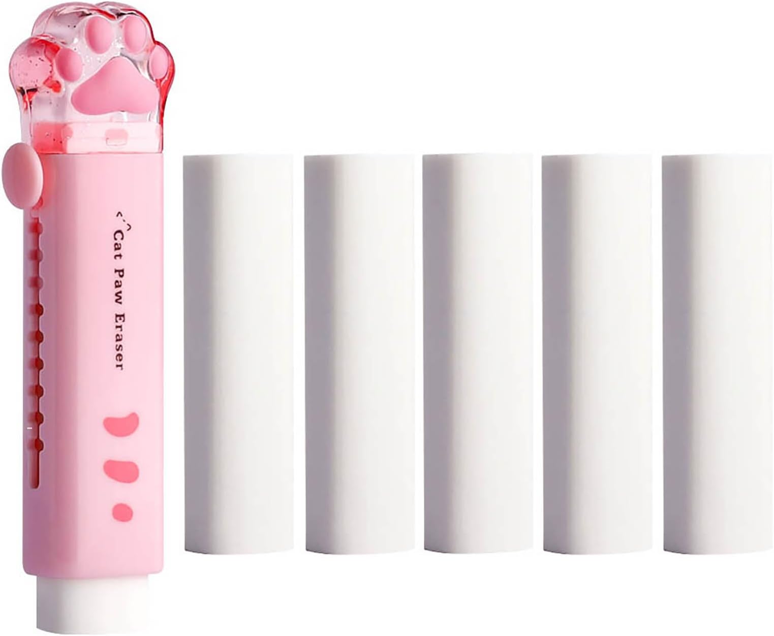 Amazon.com : 4 Pcs Cute Retractable Kawaii Cat Paw Eraser for Kids ...