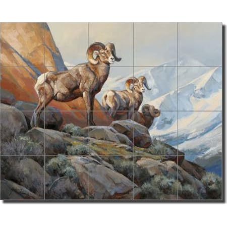 Elk Wildlife Ceramic Tile Mural 24" x 30" - Fall Splendor by Edward ...