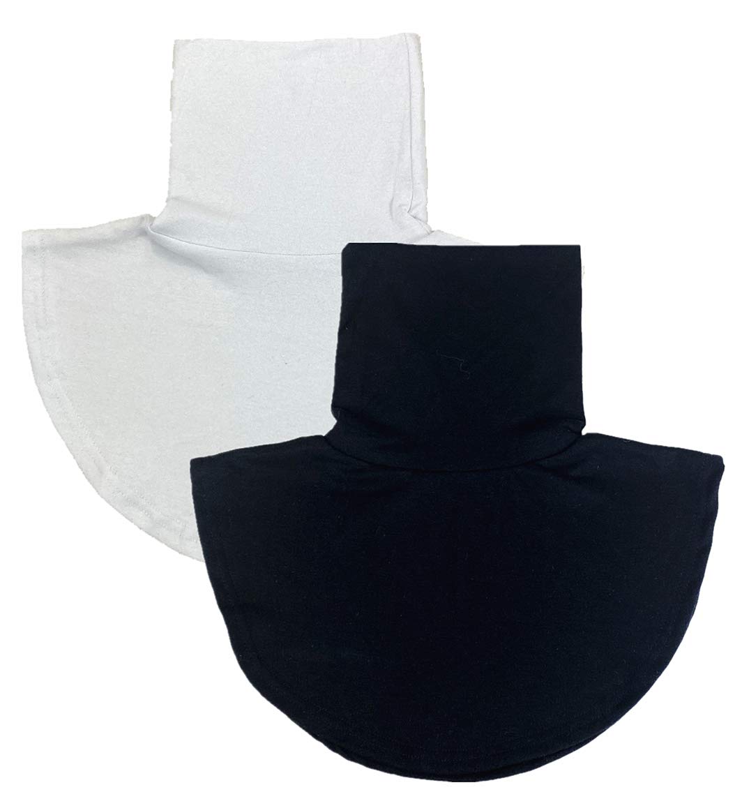 2 PCS Black White Womens Mock Turtleneck Dickies Fake Collar Faux ...