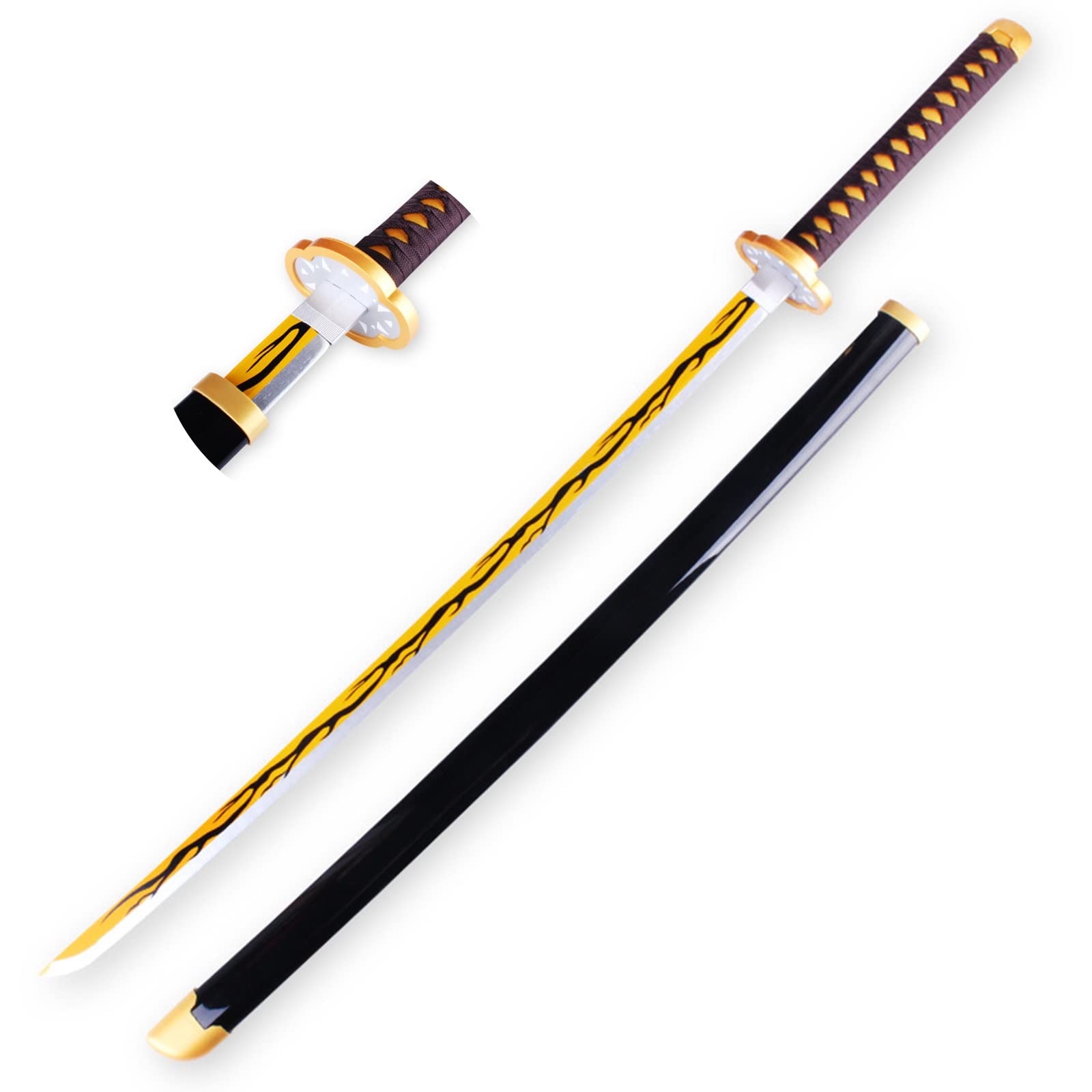 Buy LIUD Katana Demon Slayer Wooden Cosplay Anime Handmade Tanjiro ...