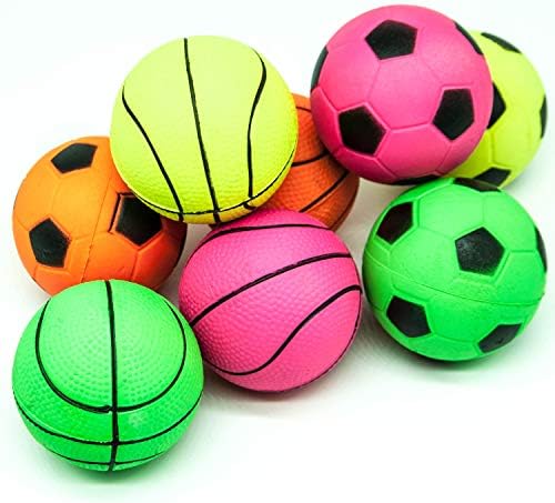 8 X 6cm Dog Balls Bright Dog Rubber Balls Sponge HIGH BOUNCE Floating ...