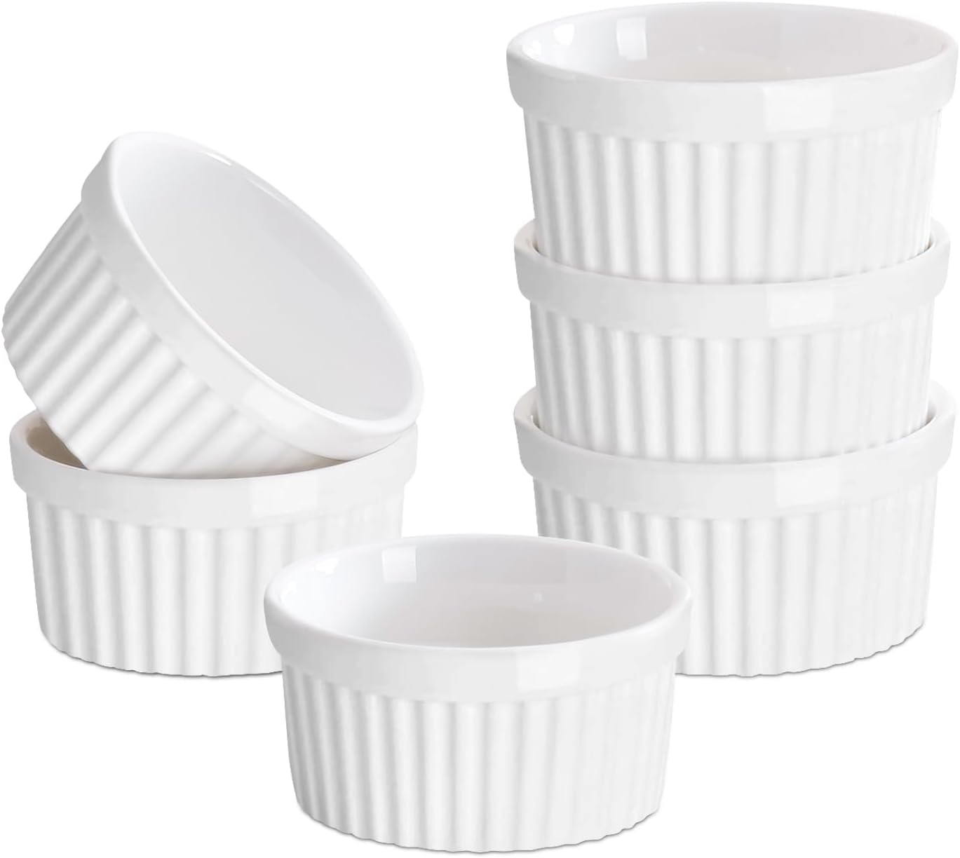 Amazon.com: Gacoree 8 oz Small Dessert Bowls, Ramekins Oven Safe ...