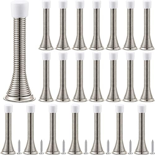 Amazon.com: 60 Pcs Spring Door Stopper with Rustproof Screw Rubber ...