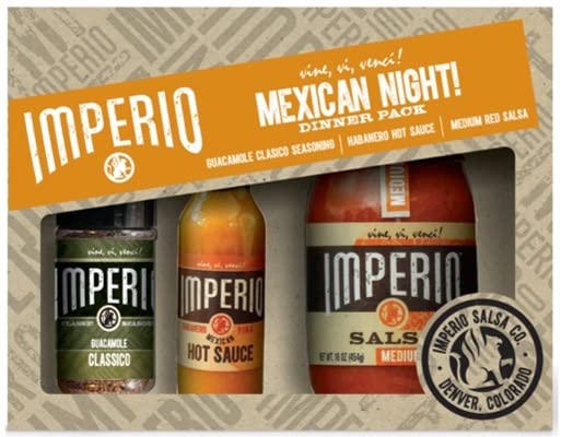 Amazon.com: Imperio Salsa - MEXICAN NIGHT DINNER 3-PACK VARIETY CASE, 1 ...
