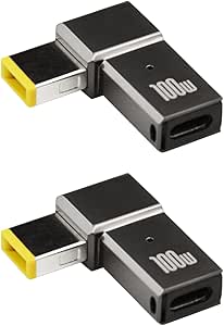 Amazon.com: 2Pcs USB C to Slim Tip Adapter, 100W 5A Laptop Charging ...