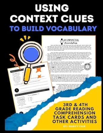 Amazon.com: Using Context Clues to Build Vocabulary: 3rd & 4th grade ...