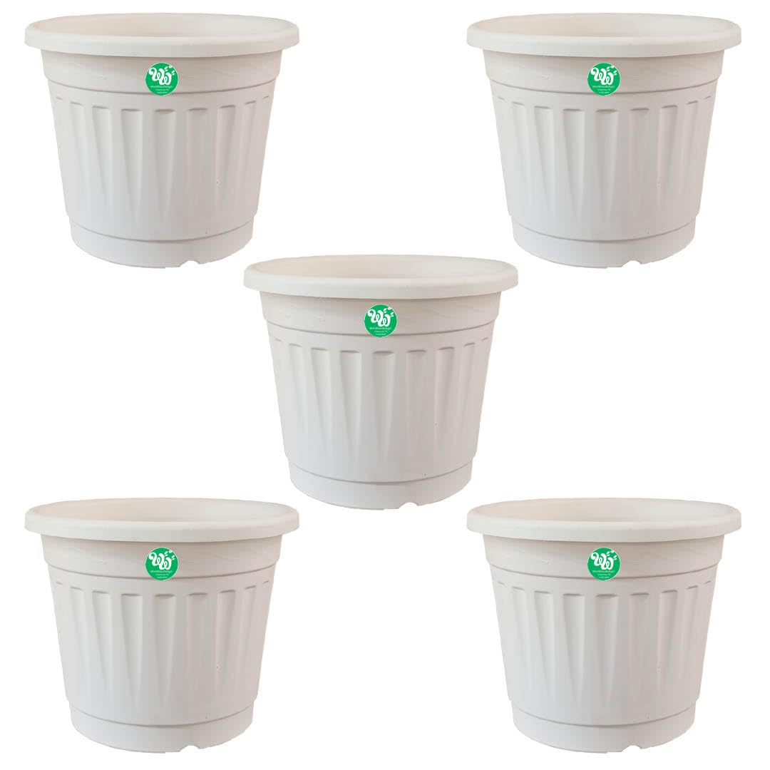 WinWoodsAgri 14 inch white Color sa/Planter/Plant Container/gamla/pot ...