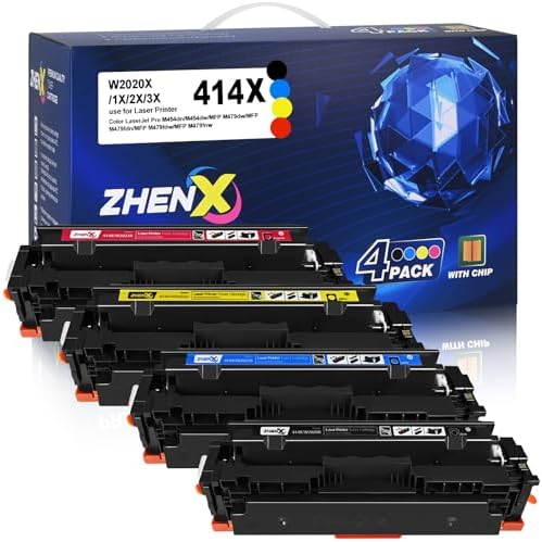 Amazon.com: 414X Toner Cartridges 4 Pack High Yield (with Chip ...