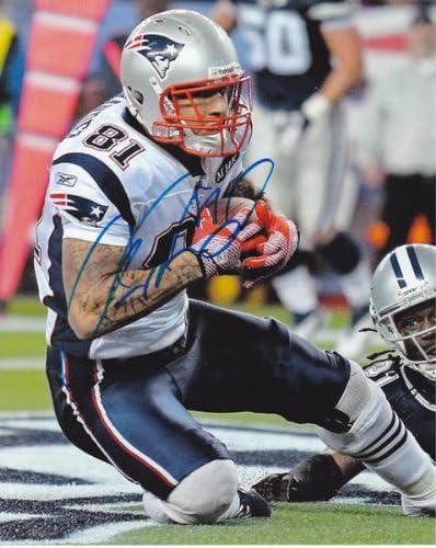 Aaron Hernandez Autographed Photo - 8x10 - Autographed NFL Photos at ...
