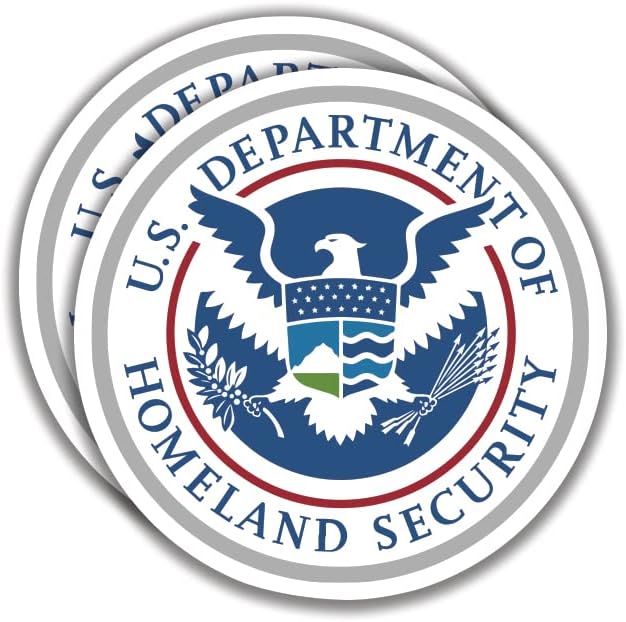 Amazon.com - Department of Homeland Security Decals 2 Stickers 5.5" W x ...