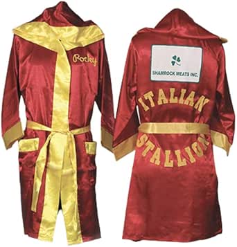 Amazon.com: Rocky Balbo RED Movie Italian Stallion Boxing Robe ...