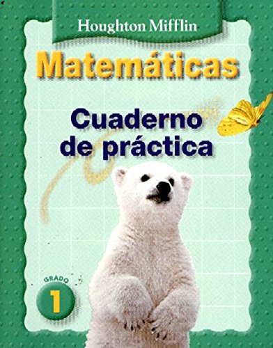 Houghton Mifflin Matemáticas: Cuaderno de práctica Grade 1 (Spanish ...