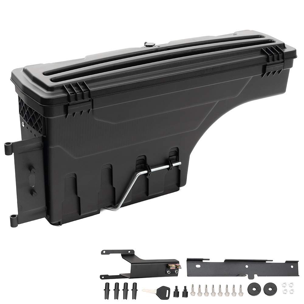 Amazon.com: PIT66 Lockable Truck Bed Storage Box Tool Box Compatible ...