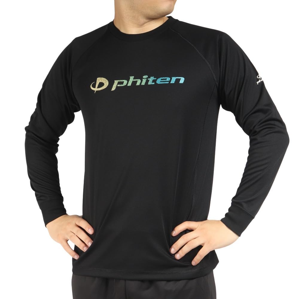 Amazon.co.jp: [ファイテン] バレーボールウェア 長袖Tシャツ スムースドライ GRAD 3122JG48700 （ブラック/S/Men's） : ファッション