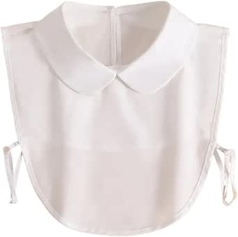 Amazon.com: Front Tie Fake Collar for Women Stand Detachable Collar ...
