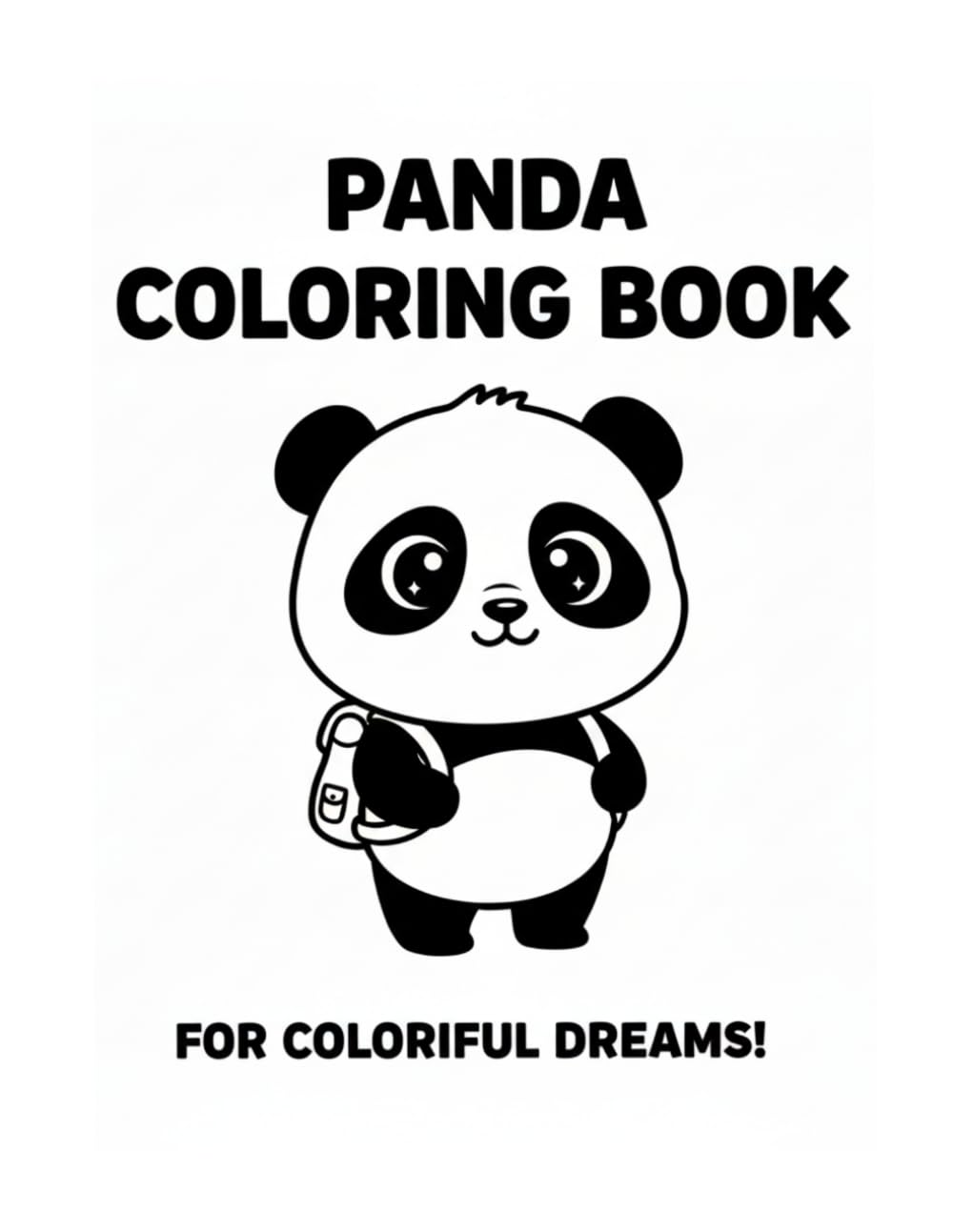 Cute Panda Coloring Book for Kids: Fun and Easy Designs with Big Simple ...